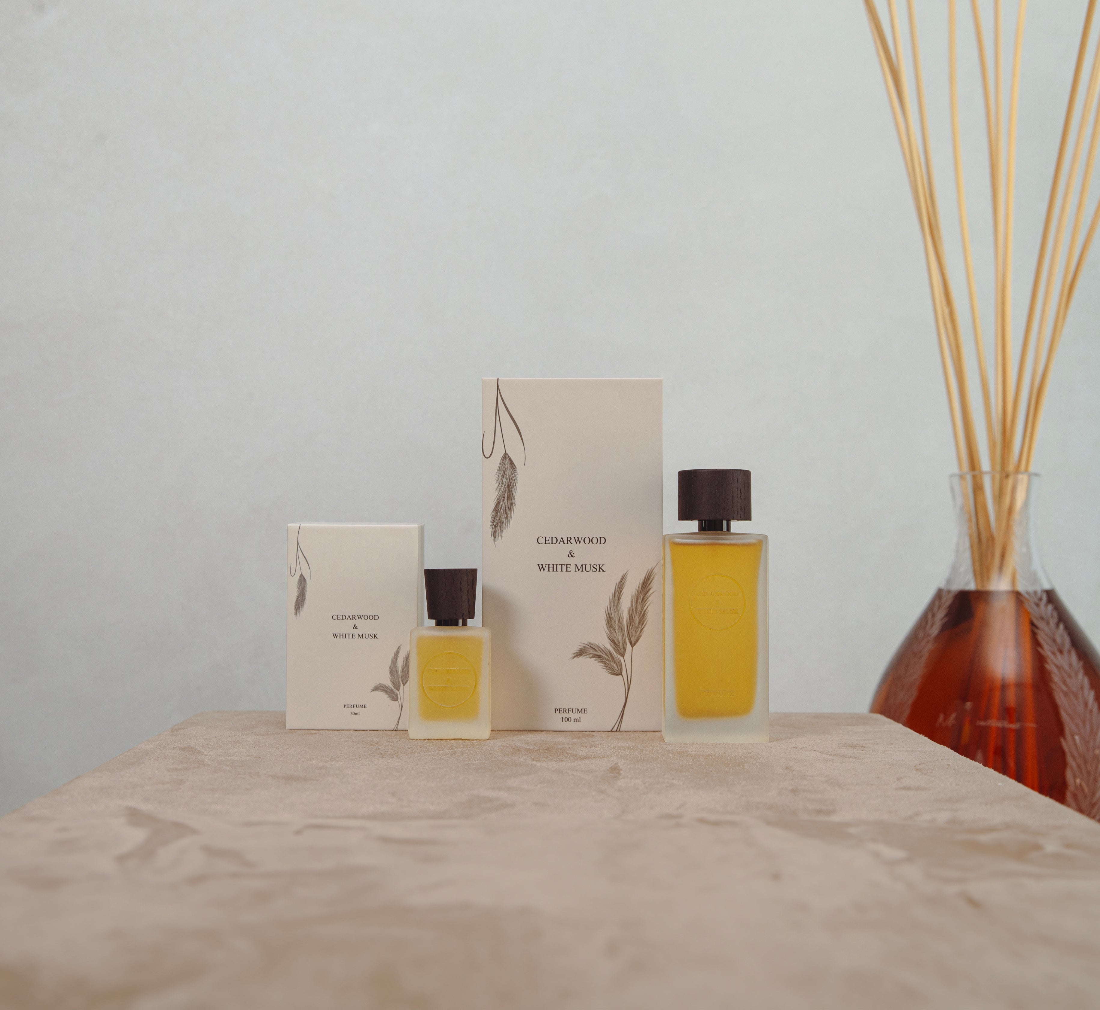 CEDARWOOD & WHITE MUSK (100ML PERFUME) – M. Sentiment